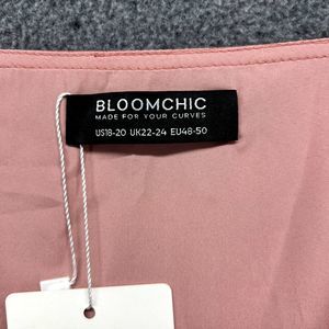 BloomChic | Dresses | Bloomchic Dress Womens Plus 2x 8 2 Pink Belted V ...